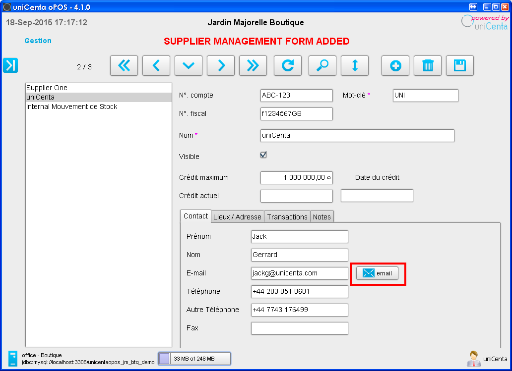 uniCenta oPOS - Free Open Source Point Of Sale