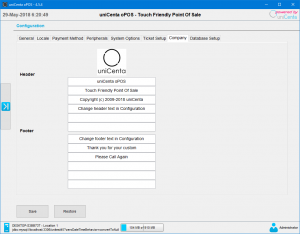 Configure uniCenta oPOS - uniCenta